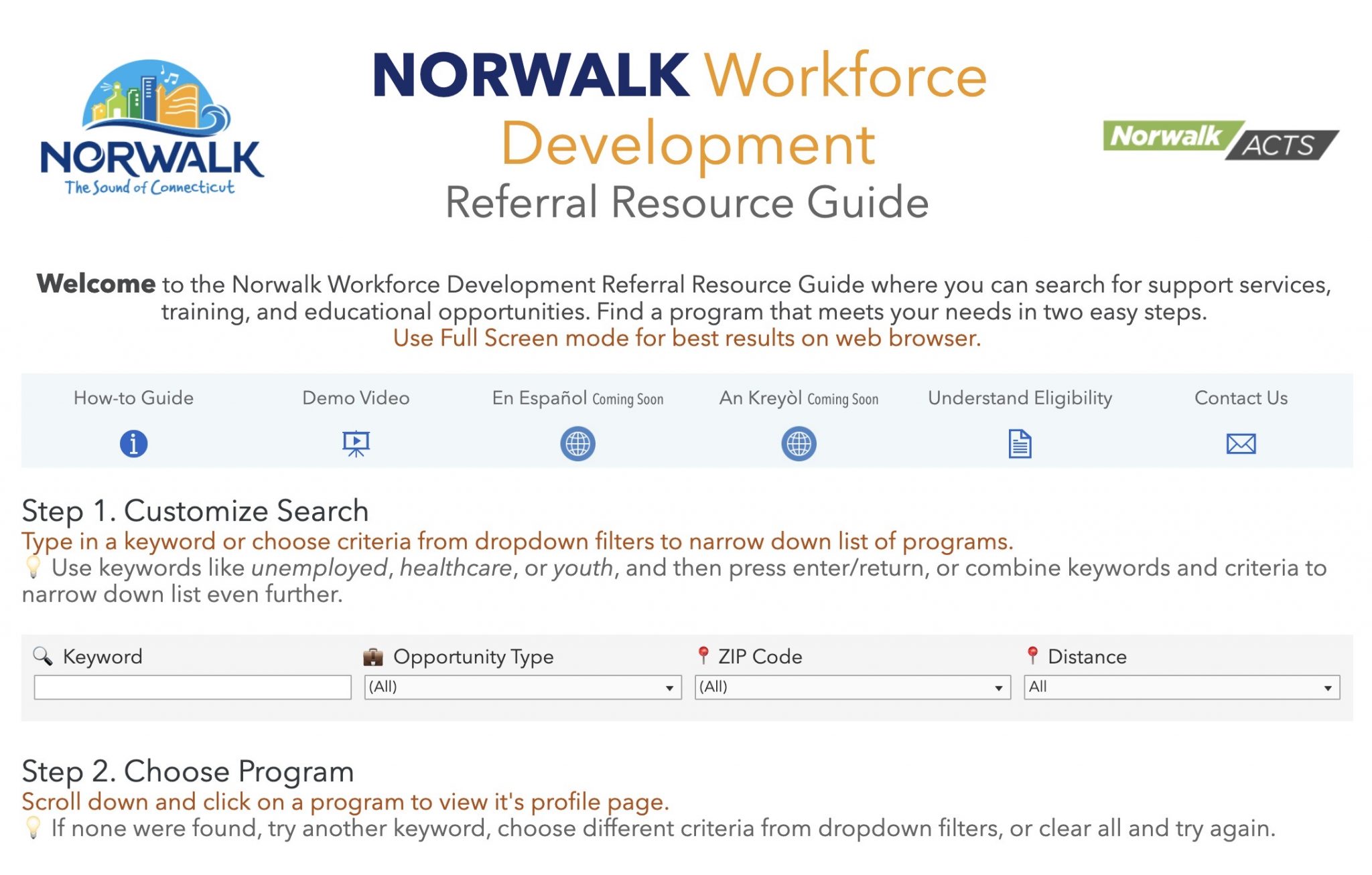 Resources for Norwalk Families - Norwalk ACTS